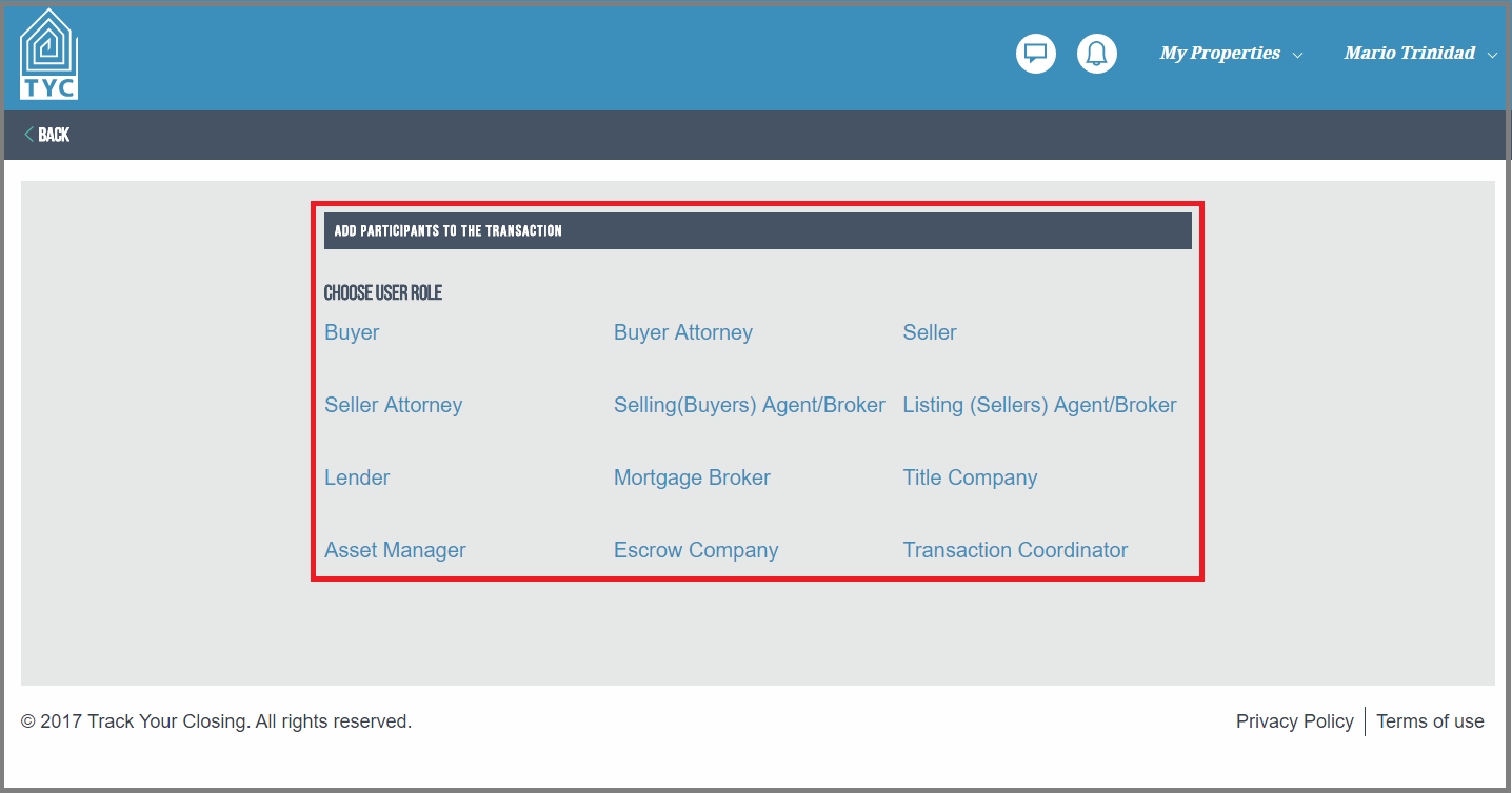 How to Create a New Transaction – Track Your Closing Support Center
