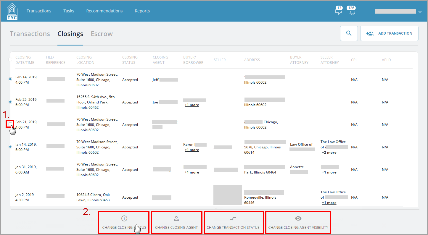 How to Navigate the Closings Tab – Track Your Closing Support Center