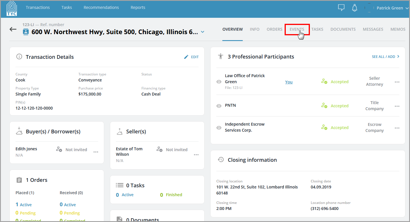 How to View the Closing Event History – Track Your Closing Support Center