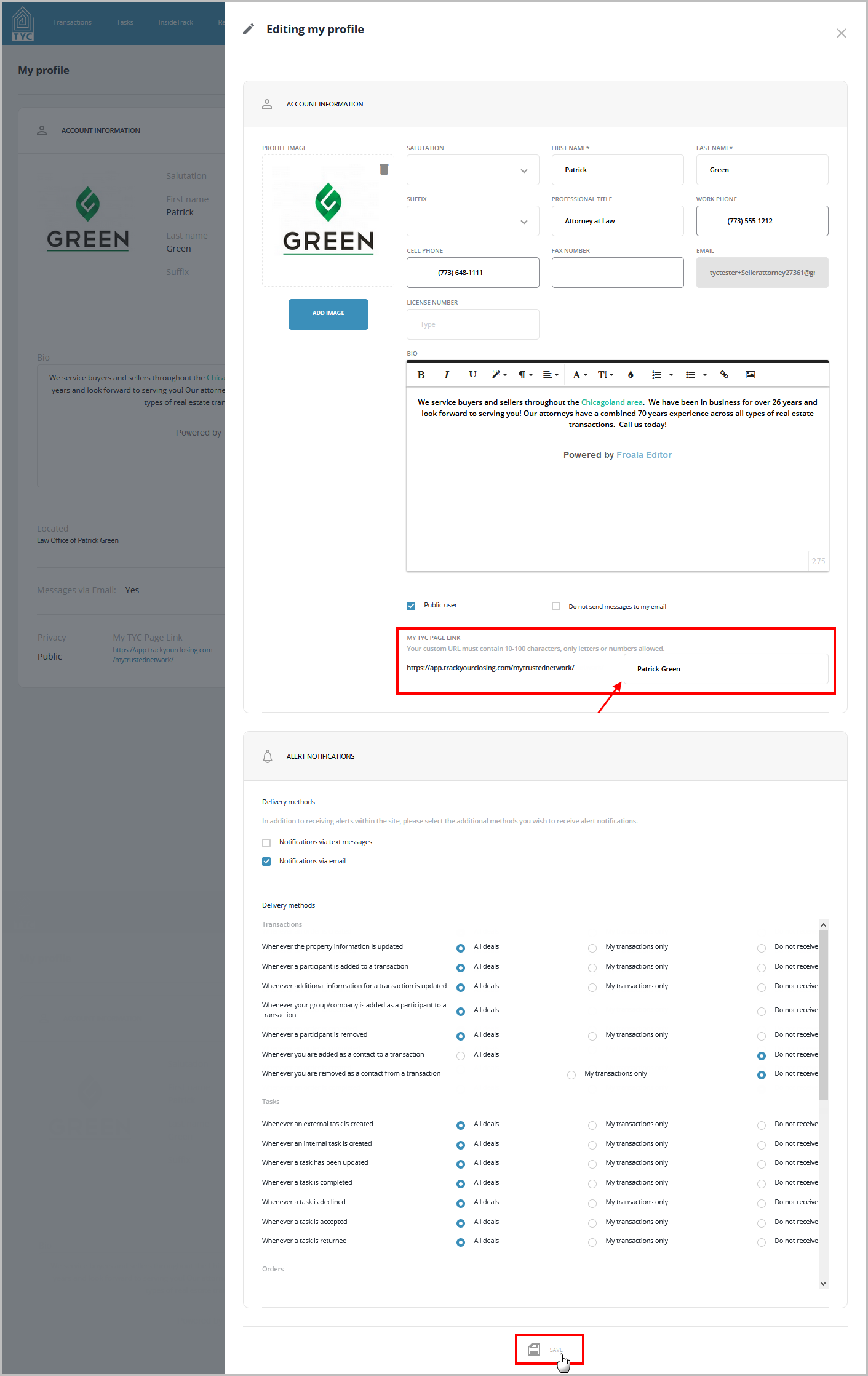 How to Customize Your Trusted Network Link – Track Your Closing Support ...